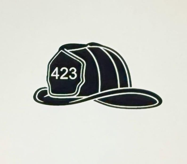 Custom Firefighter Helmet Decal | Reflective Station Pride Sticker - Etsy