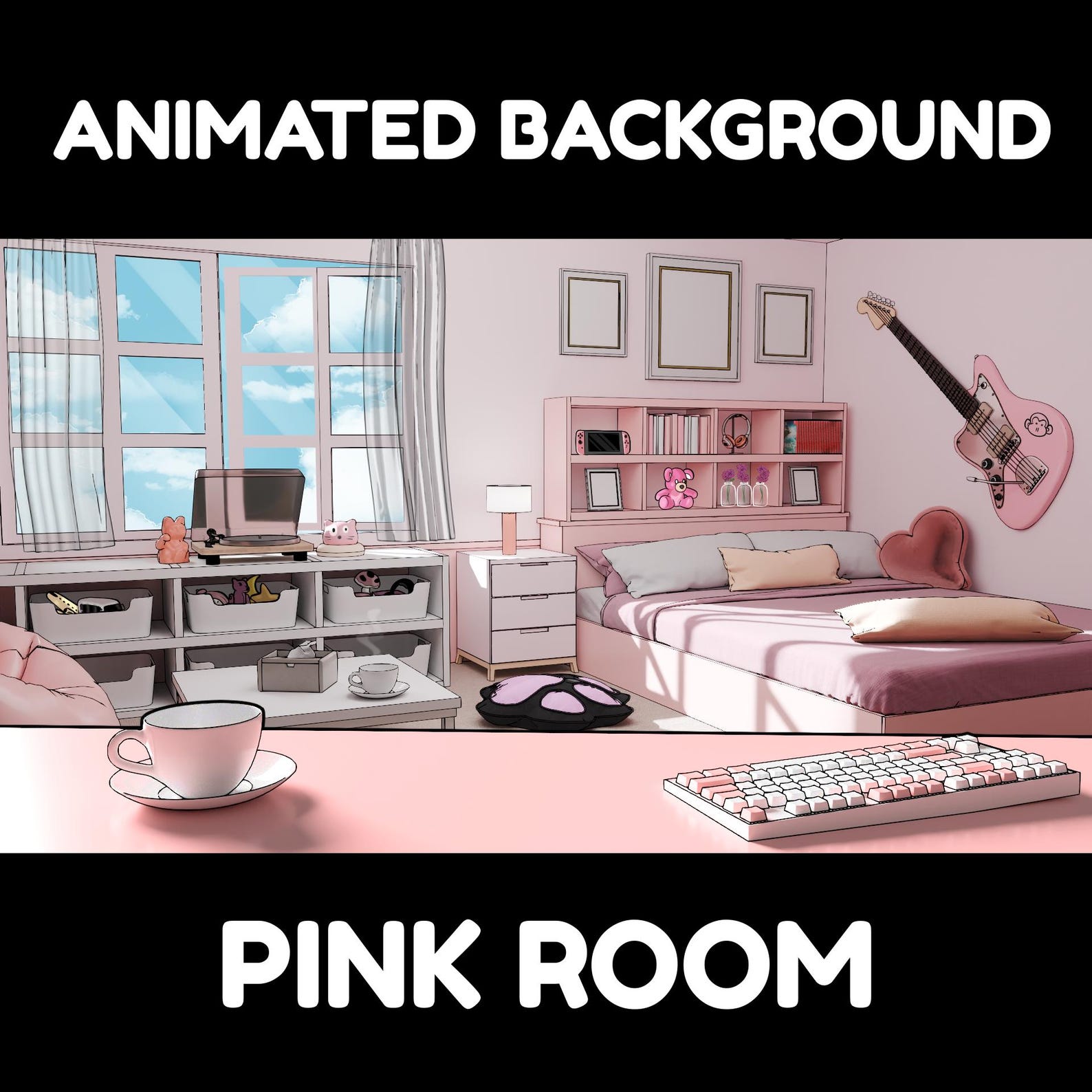 Pink Vtuber Room [animated Background Looping] - Etsy