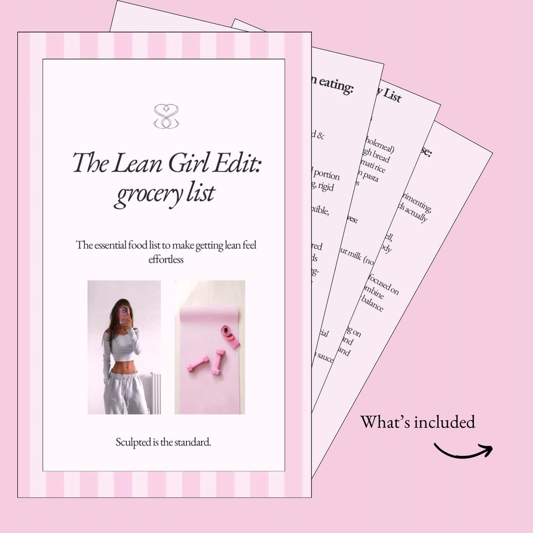 The Lean Girl Edit: Grocery Guide - Etsy