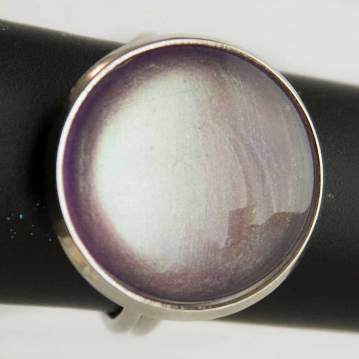 Silver Lining Ring in Silver Silver Purple Blue Colour - Etsy Canada