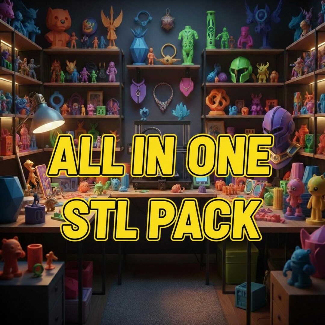 Buy 550,000+ 3D Model STL Files: Mega Pack for 3D Printing (instant ...