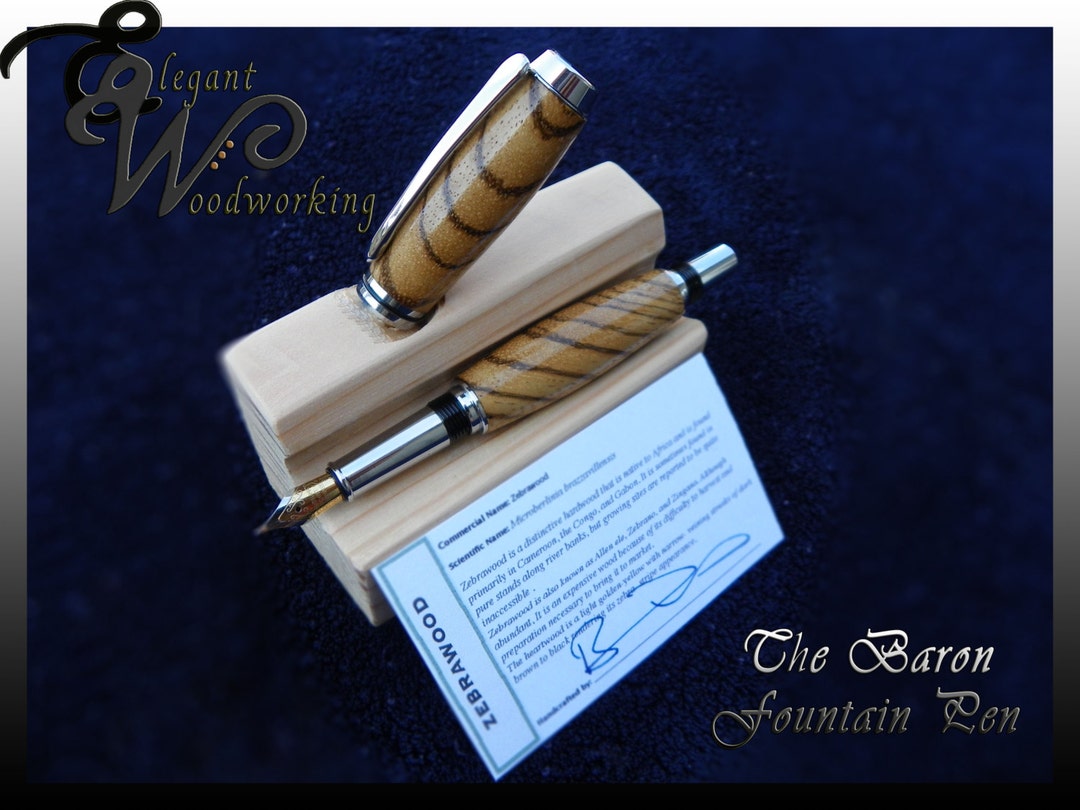Baron Fountain Pen in Many Different Wood Types - Etsy
