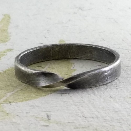 Mobius Ring Endless Twist Knot Sterling Silver Mobius Ring - Etsy