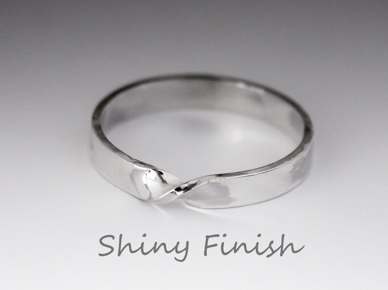 Mobius Ring Endless Twist Knot Sterling Silver Mobius Ring - Etsy