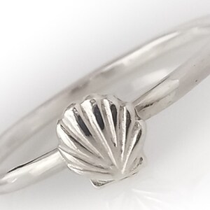 Sterling Silver Seashell Ring Shell Ring Silver Cute Sunrise - Etsy