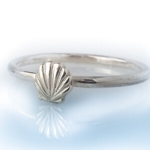 Sterling Silver Seashell Ring Shell Ring Silver Cute Sunrise - Etsy