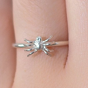 Spider Ring Sterling Silver Stacking Spider Ring Spider Ring - Etsy