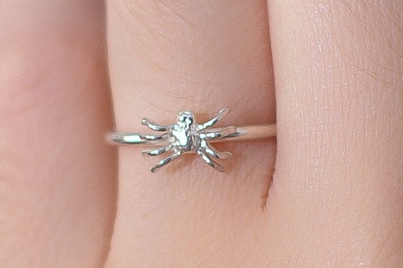 Spider Ring Sterling Silver Stacking Spider Ring Spider Ring - Etsy