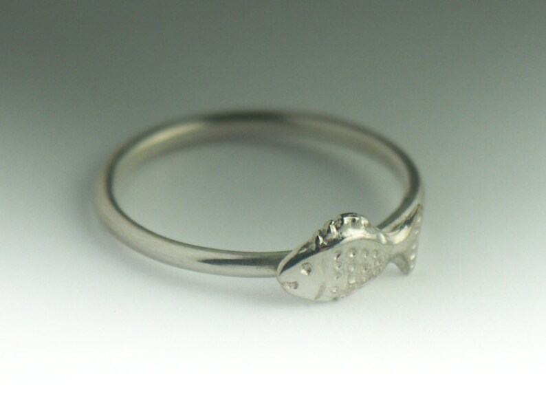 Fish Ring Sterling Silver Fish Ring Cute Fish Ring Fish | Etsy