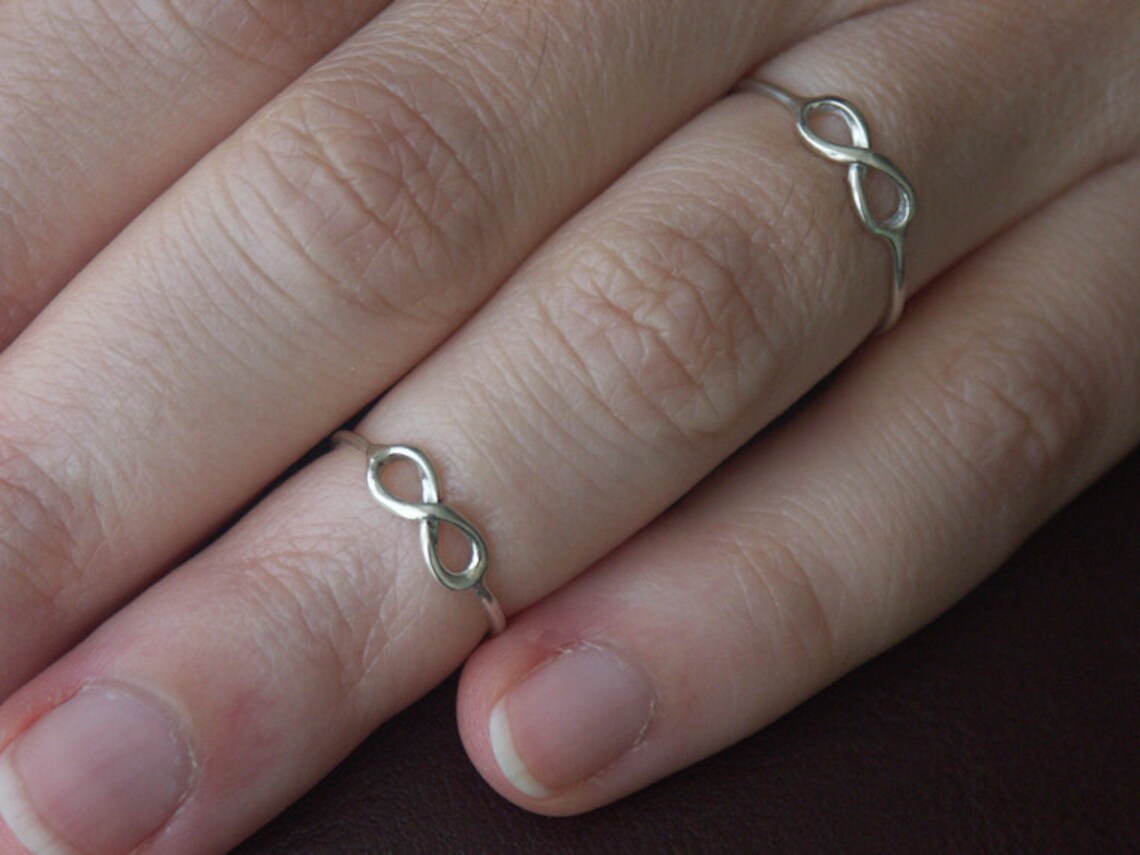 Infinity Ring Sterling Silver Tiny Infinity Ring Infinity - Etsy