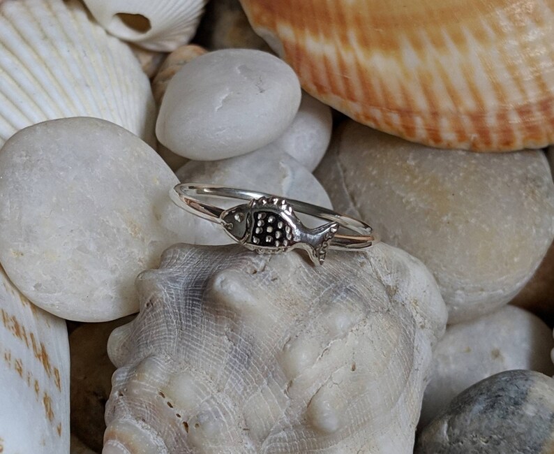 Fish Ring Sterling Silver Fish Ring Cute Fish Ring Fish | Etsy
