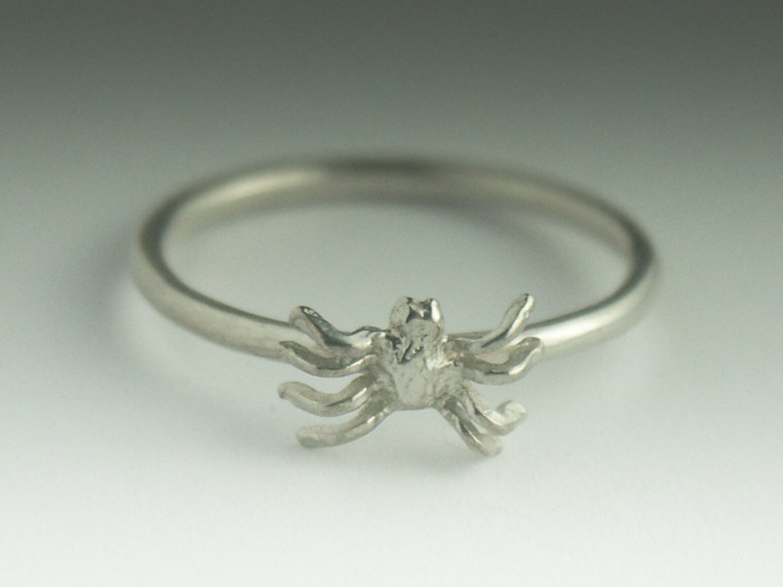 Spider Ring Sterling Silver Stacking Spider Ring Spider Ring - Etsy