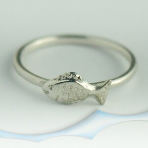 Fish Ring, Sterling Silver Fish Ring, Cute Fish Ring, Fish Ring Silver ...
