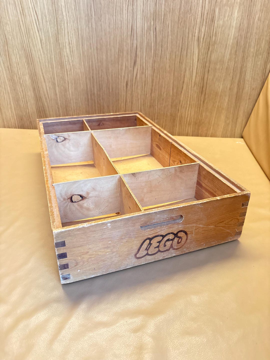 Rare Vintage 1950s LEGO Wooden Storage Box – Original Mid-century ...