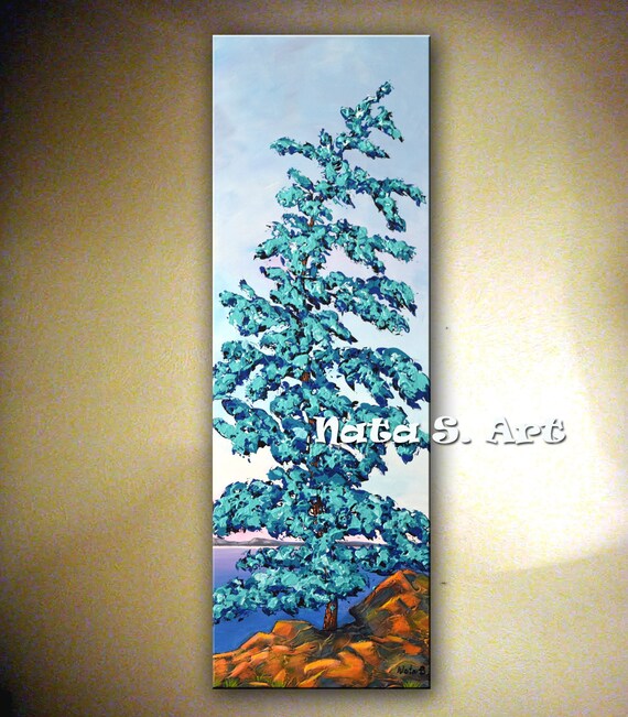 Pine Tree Paintings Abstract