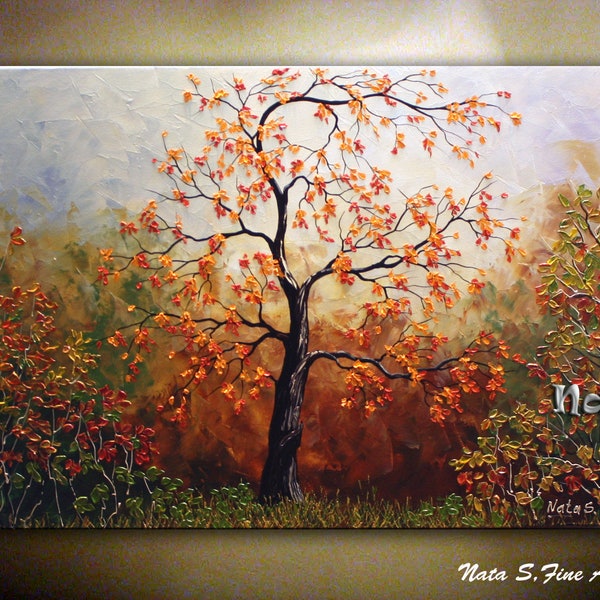 Fall Tree Painting - Etsy