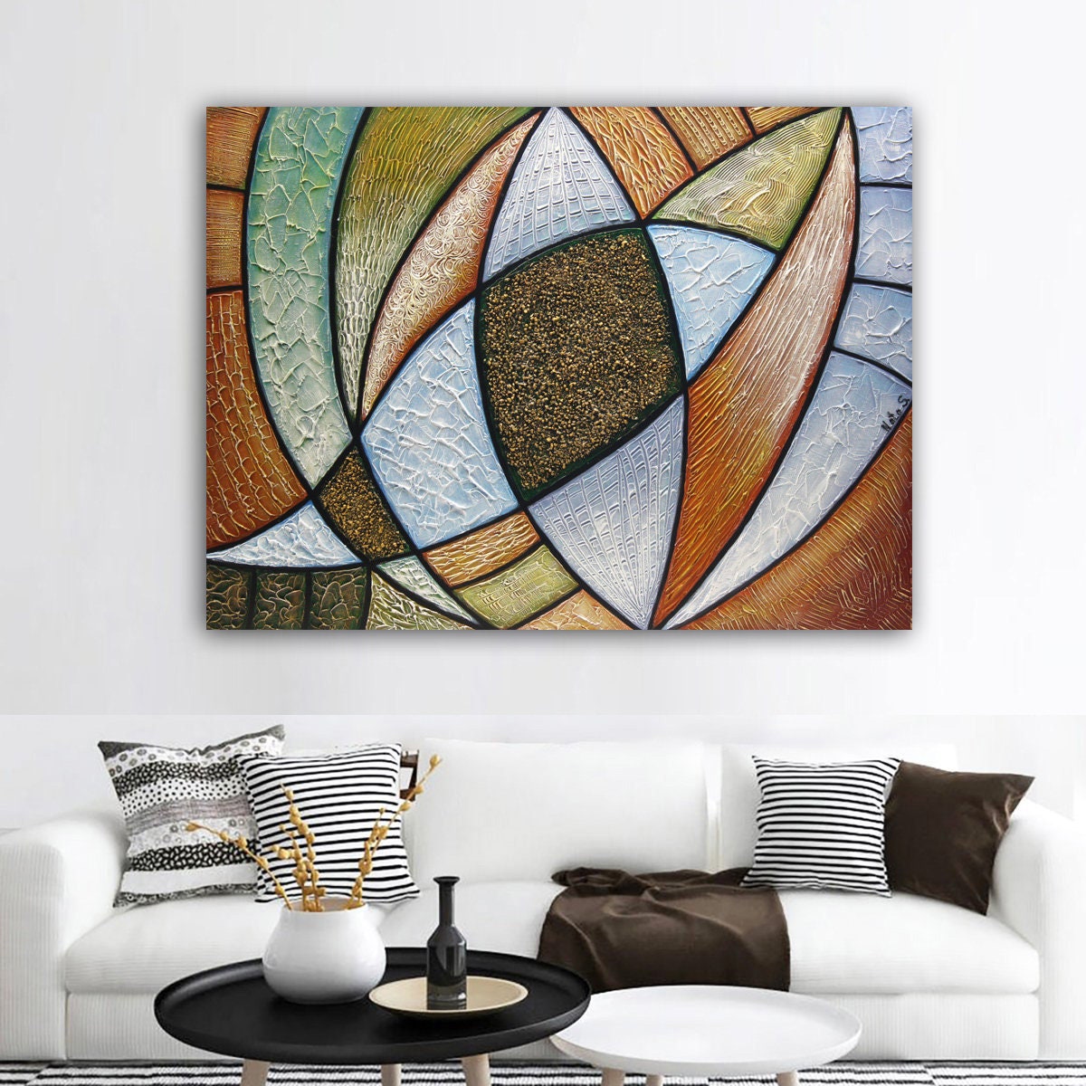 Heavy Textured Abstract Painting Palette Knife Art Modern - Etsy Canada