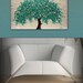 Turquoise Tree Painting Blossom Tree Art Textured Tree - Etsy Canada