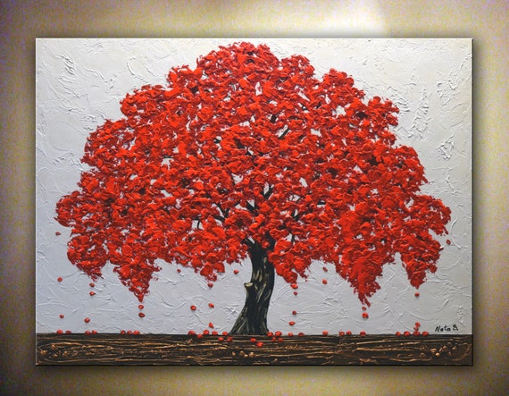 Oak Tree In Fall Painting