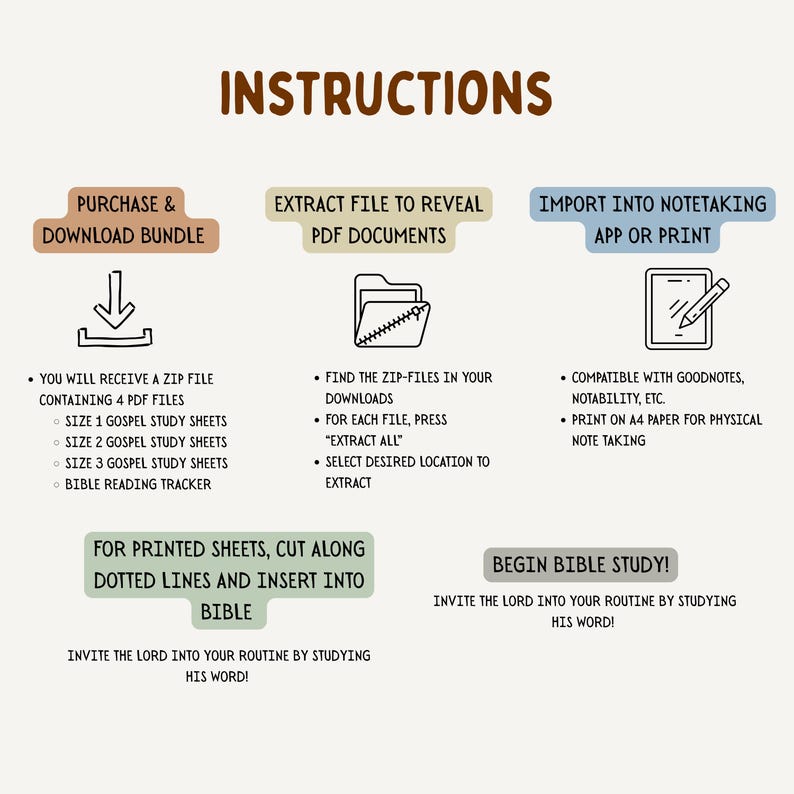Printable Gospel Bible Study Insert Guide | Matthew, Mark, Luke, John ...