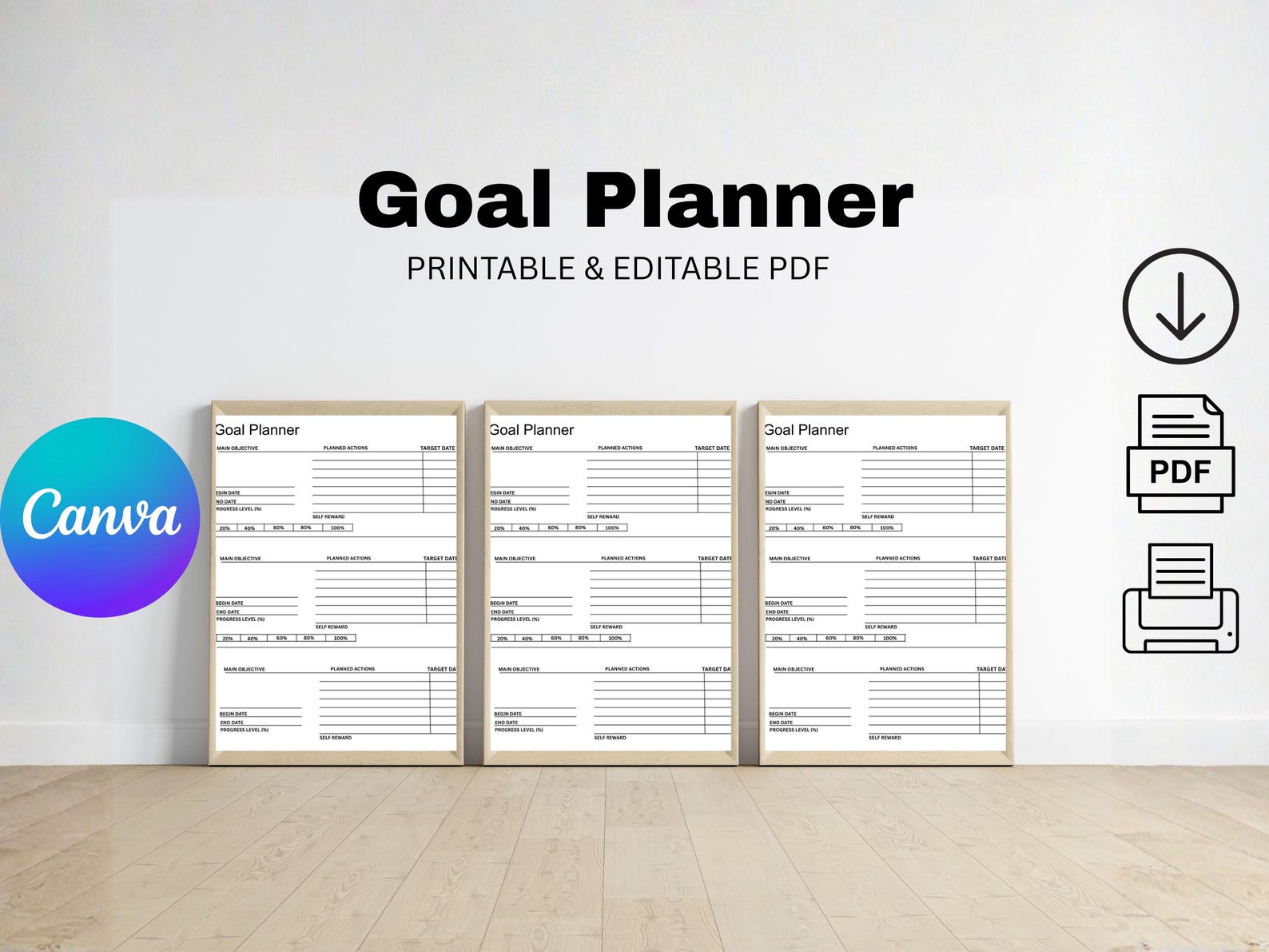 College Goal Planner 2026, Academic Study Plan (printable PDF) - Etsy