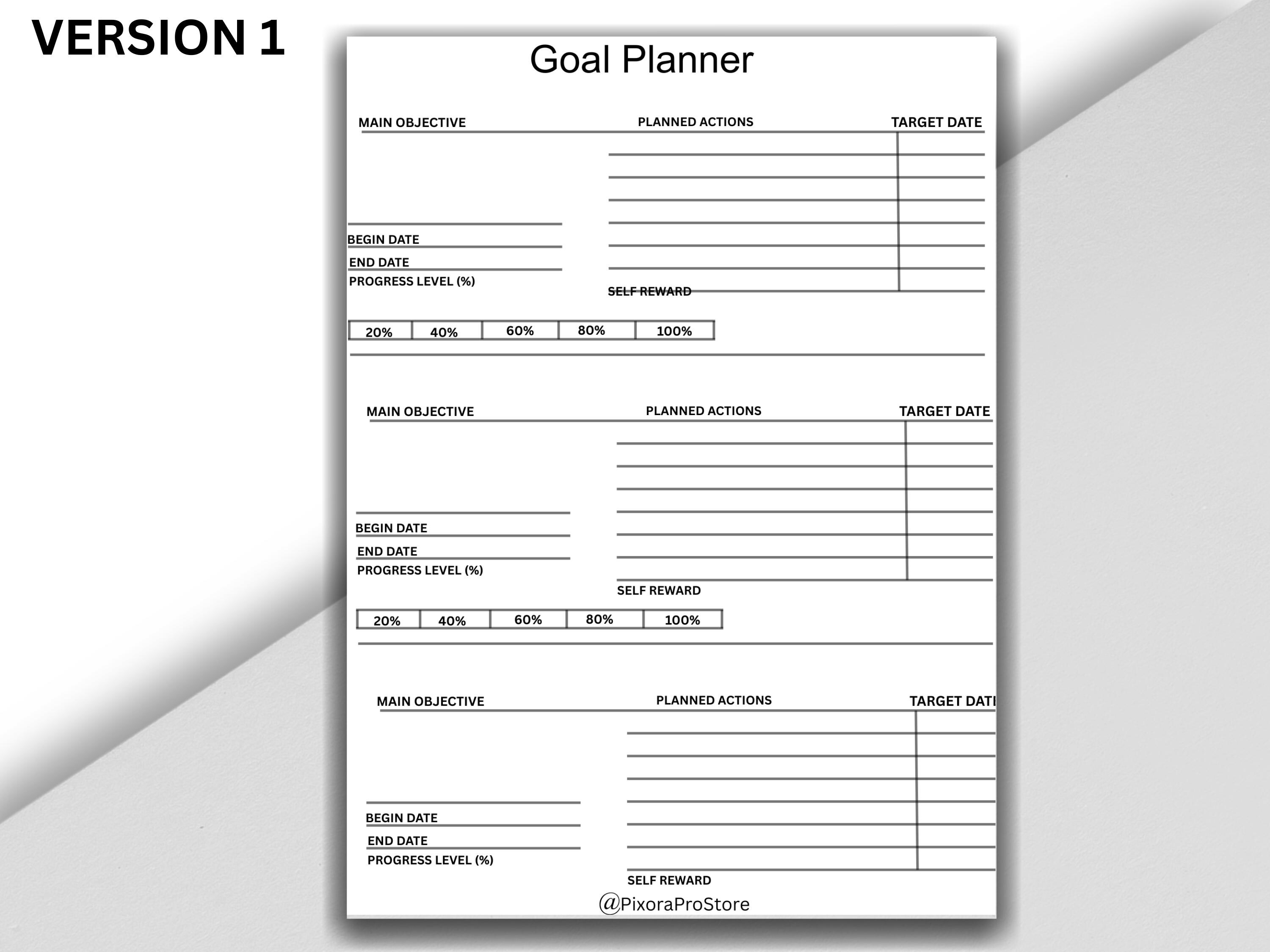 College Goal Planner 2026, Academic Study Plan (printable PDF) - Etsy
