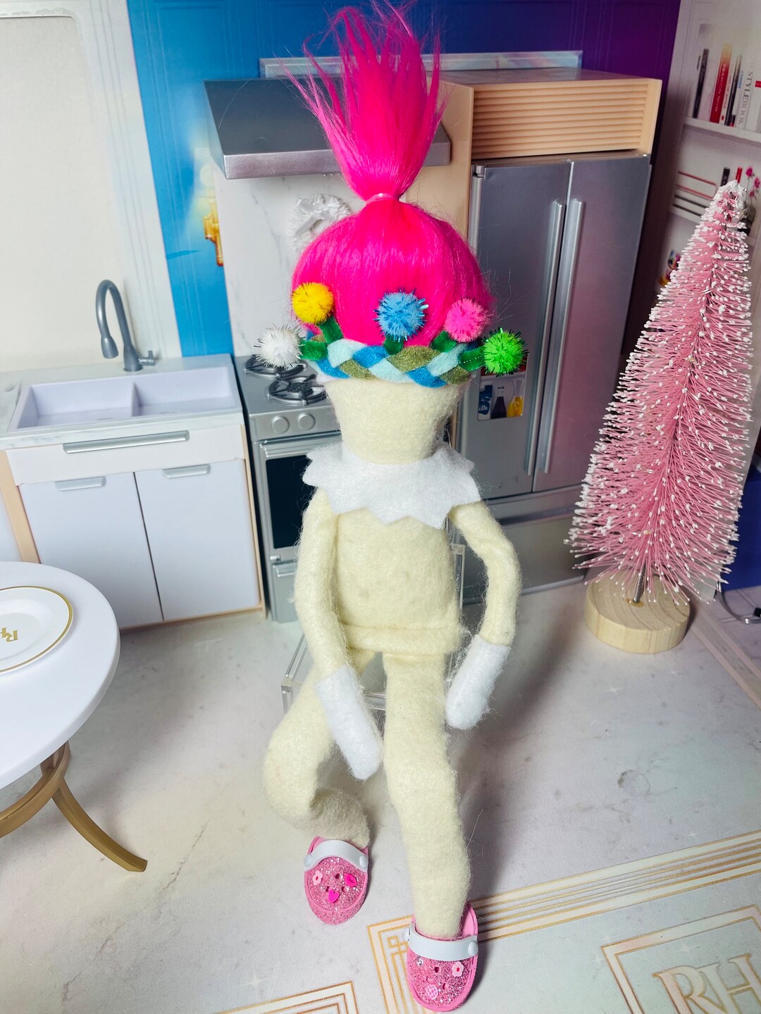 Poppy Hair for Elf // Troll Hair for Elf // Poppy Hair & - Etsy