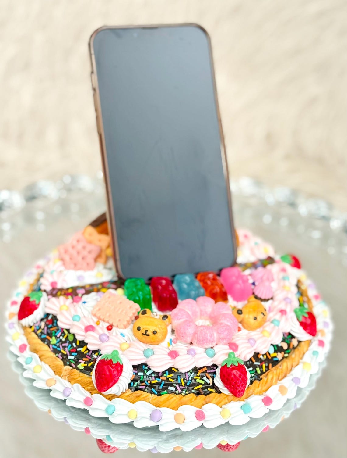 Kawaii Dessert Phone Stand Faux Food Phone Holder - Etsy