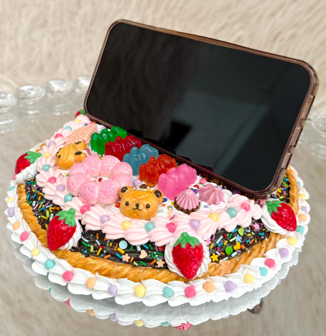 Kawaii Dessert Phone Stand Faux Food Phone Holder - Etsy