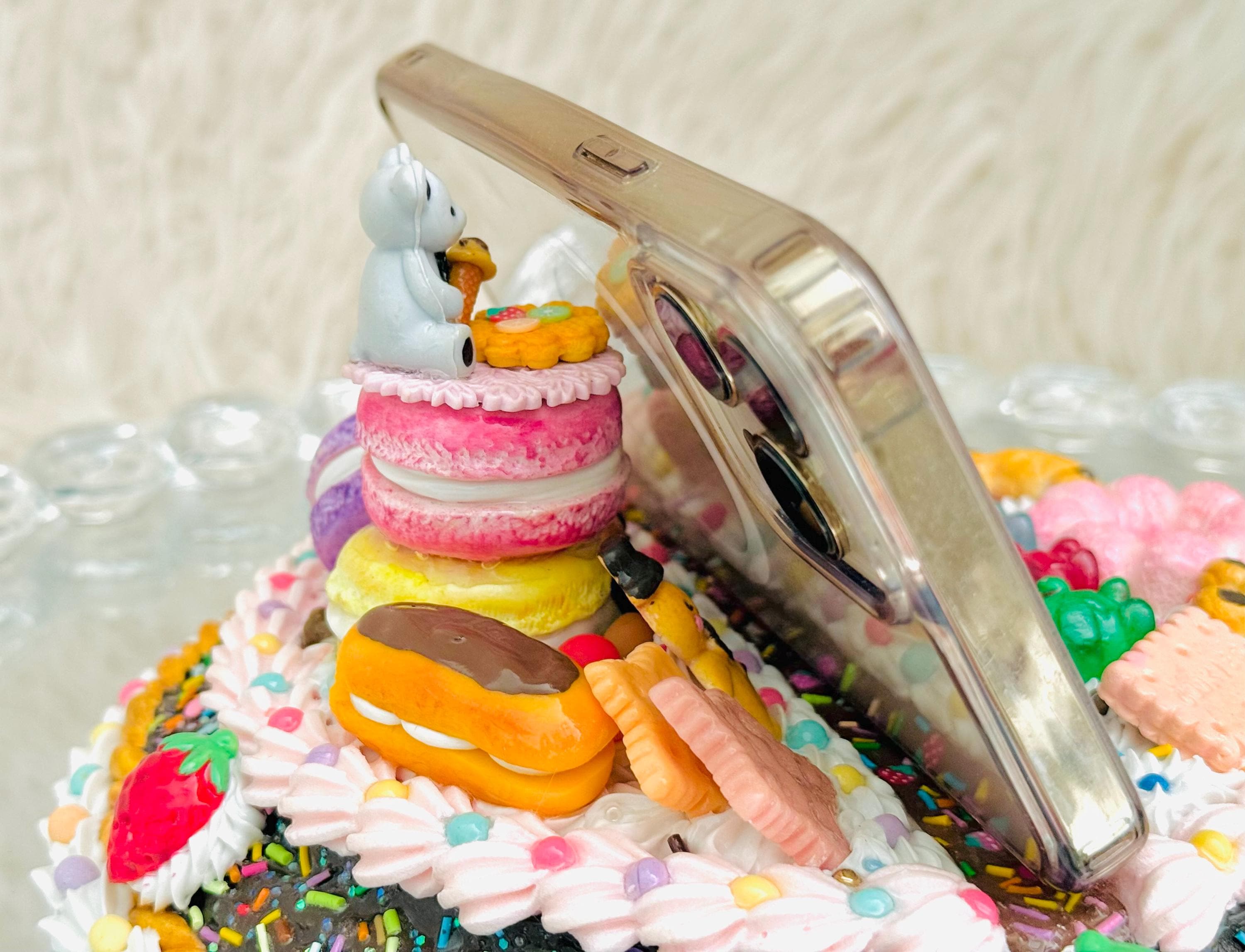 Kawaii Dessert Phone Stand Faux Food Phone Holder - Etsy