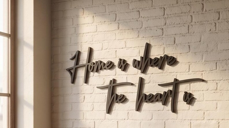 « On est bien chez soi » - Lettrage 3D | Décoration murale pour la ...