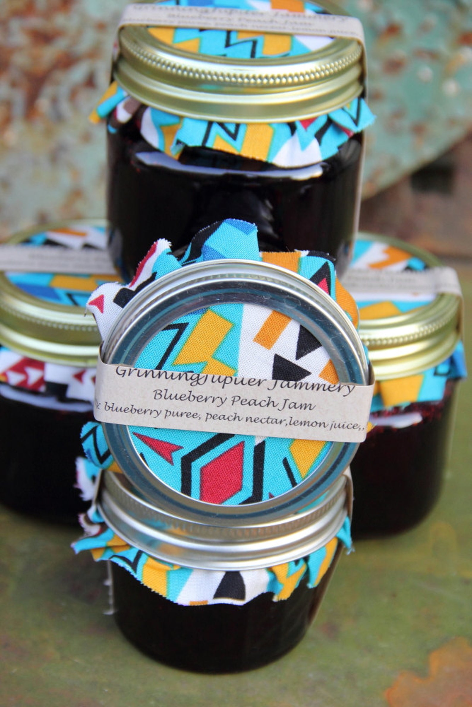 Homemade Blueberry Peach Jam 8oz - Etsy
