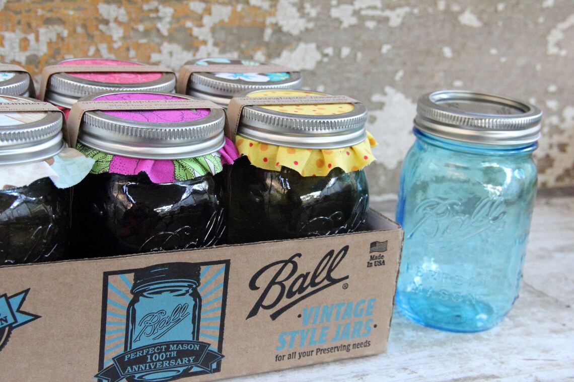 It's a "blue" Jar Day - 1ct/16oz Blue Ball Jar With Your Flavor Jam ...