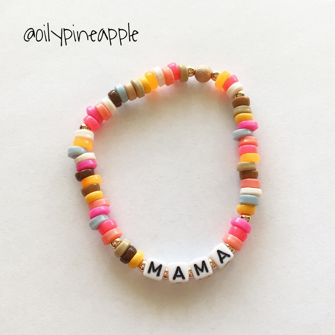 Boho Luxe • Mixed Plastic Bead • Custom Bead Bracelet - Etsy