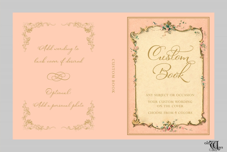 Custom Vintage Guest Book Personalized for Any Occasion - Etsy