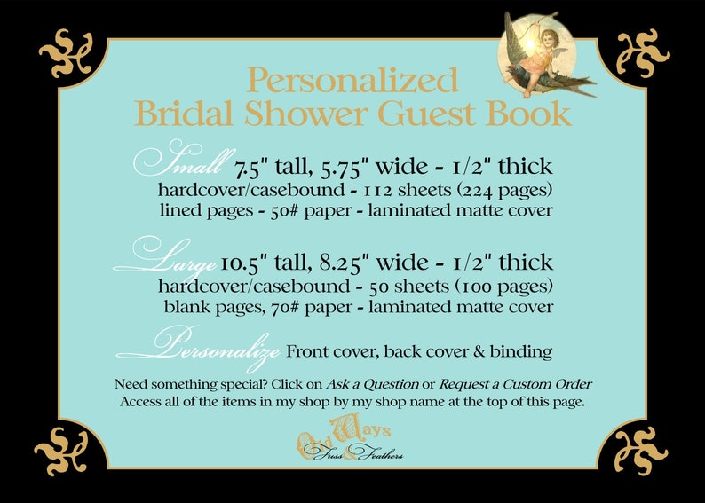 Blue Hydrangea Bridal Shower Guest Book Advice and Wishes - Etsy