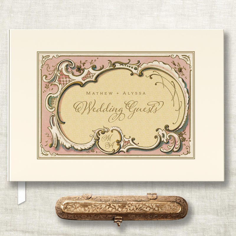 Lavender Guest Book - Etsy