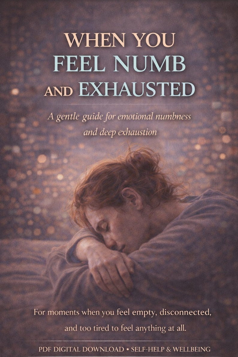 When You Feel Numb and Exhausted – Support for Emotional Shutdown - Etsy