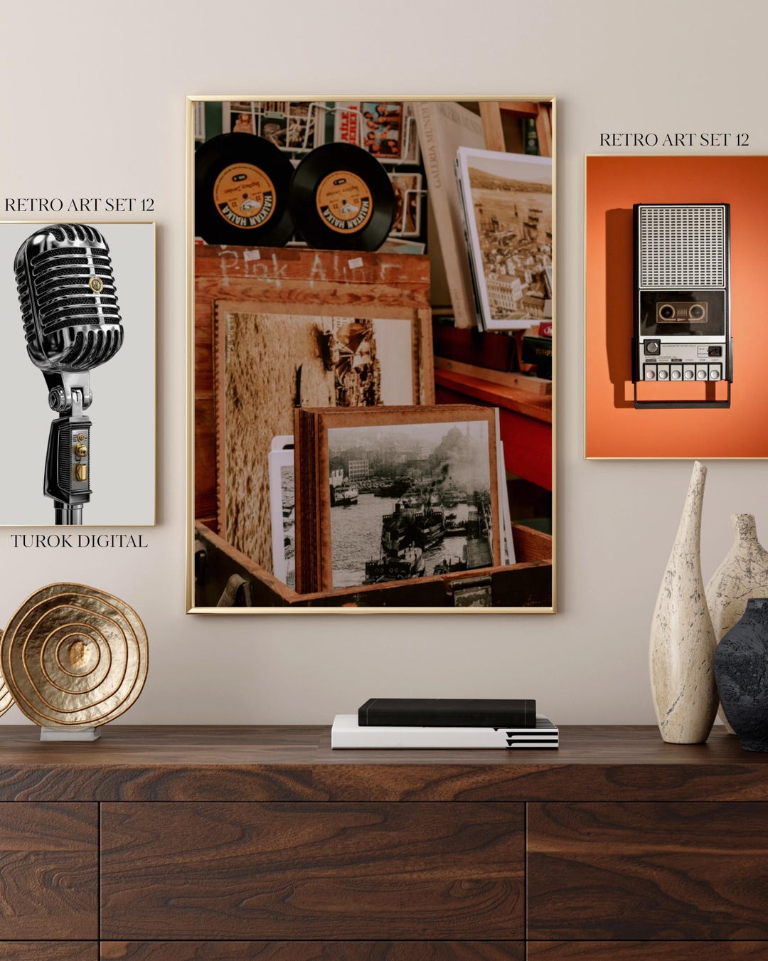 12 Vintage Retro Posters Bundle Digital Download Prints Gallery Wall ...