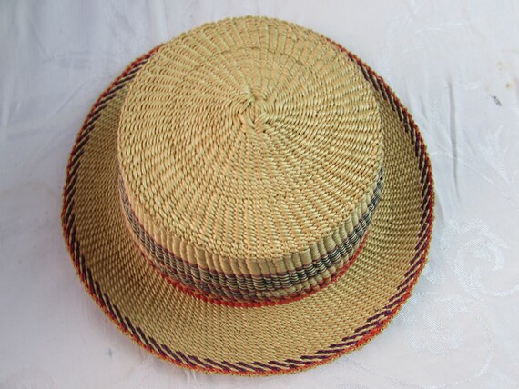 Vintage Peruvian Straw Hat - Gem