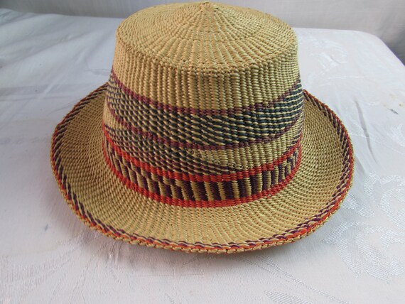 Vintage Peruvian Straw Hat - Gem