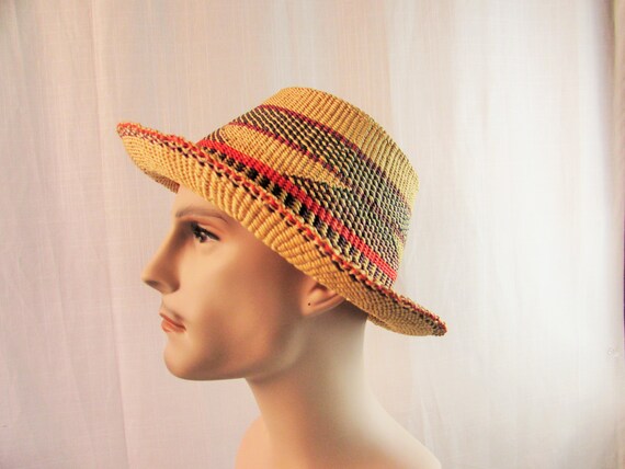 Vintage Peruvian Straw Hat - Gem