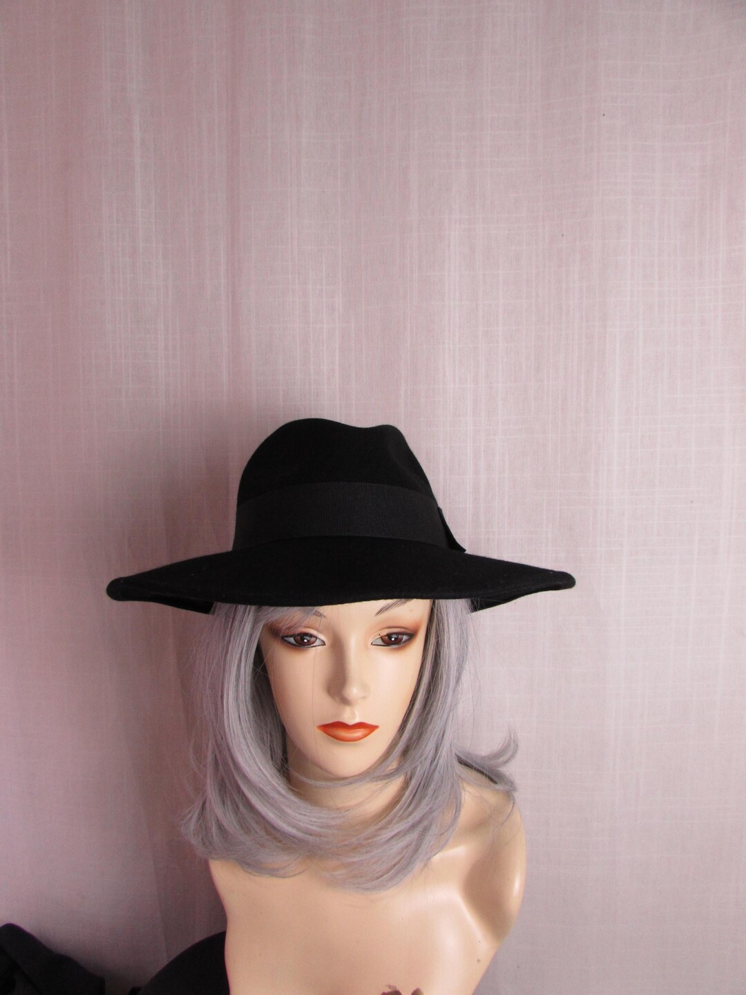 Womans Hat Italian Made Black Wool Filippo Catarza 100th Anniversary ...