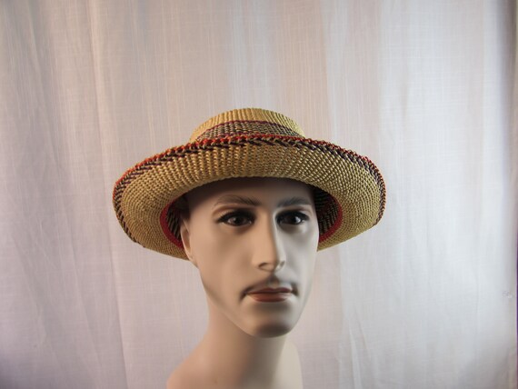 Vintage Peruvian Straw Hat - Gem