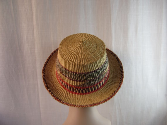Vintage Peruvian Straw Hat - Gem