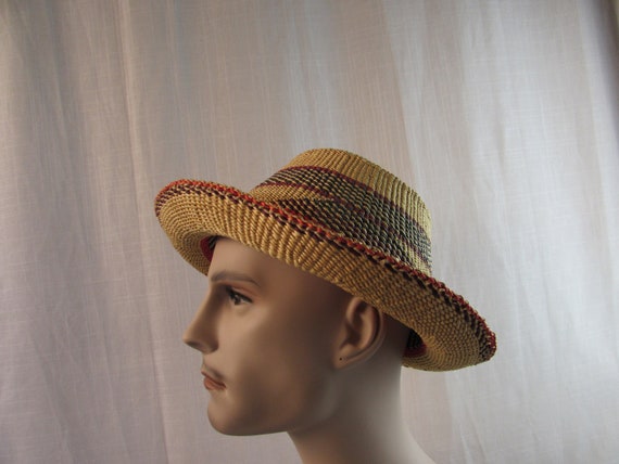 Vintage Peruvian Straw Hat - Gem