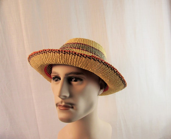 Vintage Peruvian Straw Hat - Gem