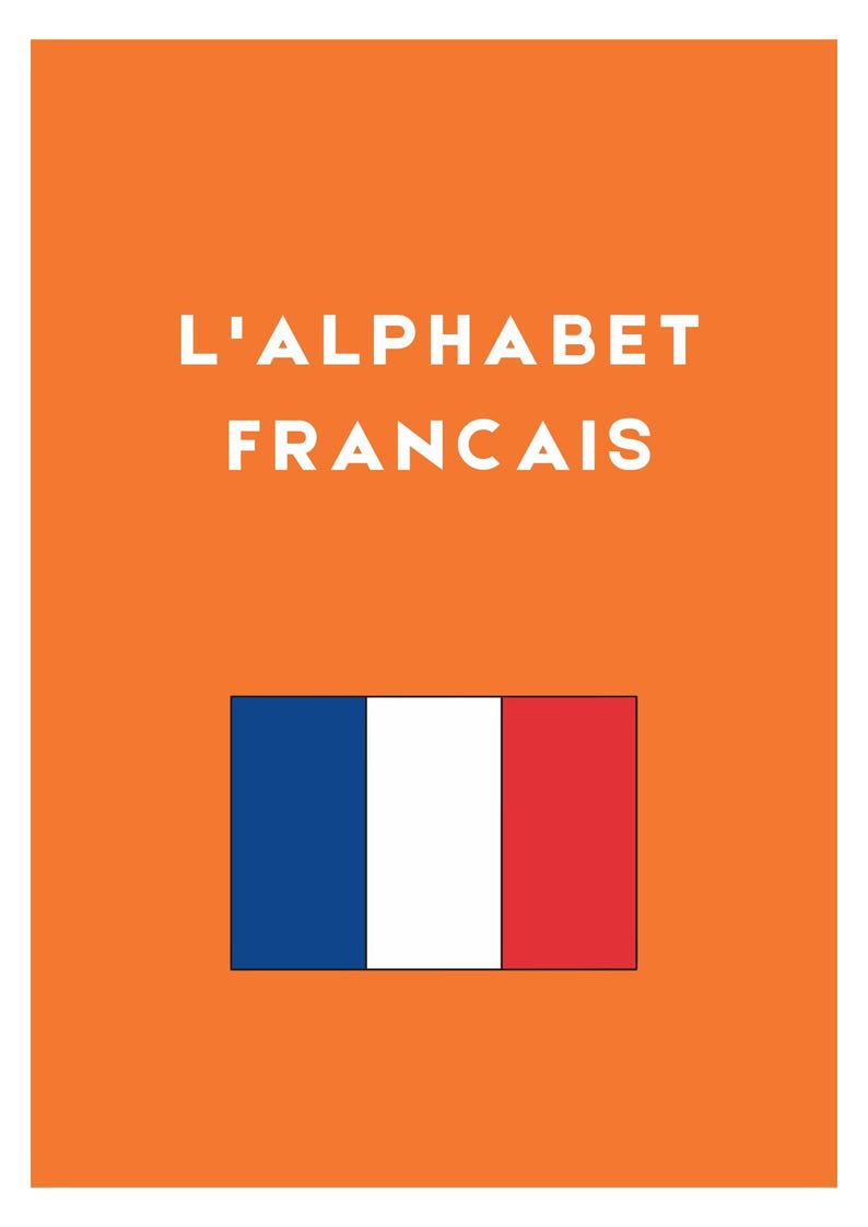 French Alphabet Poster | Early Learning, FSL (digital Download A4 PDF ...