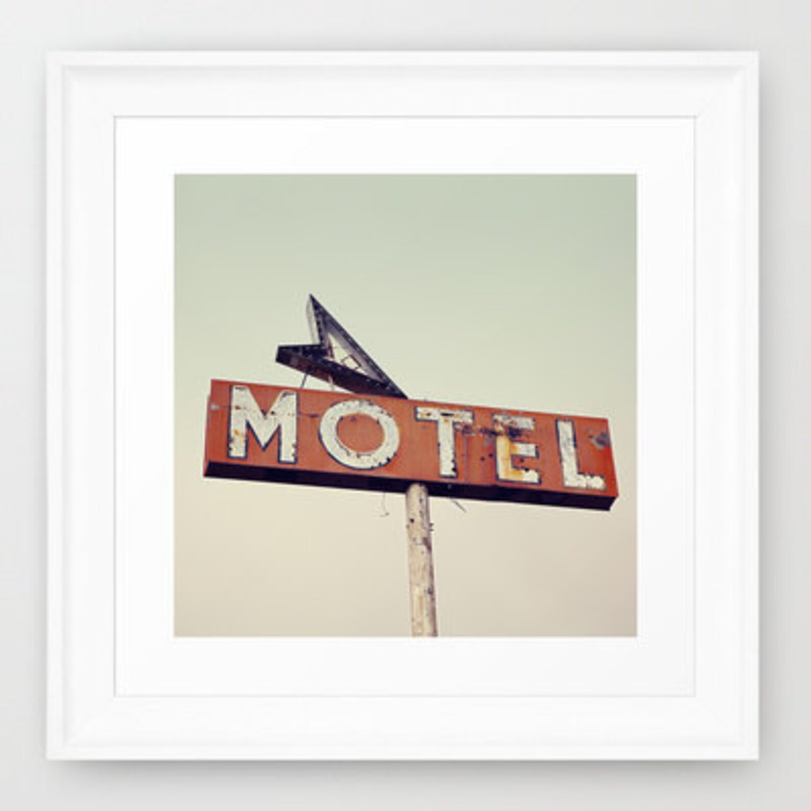 Retro Roadside Route 66 Motel Sign Photography Print, Albuquerque Neon ...