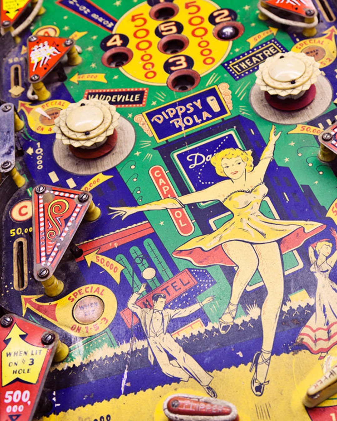 Colorful Vintage Pinball Photography Print, Nursery Wall Art Decor ...